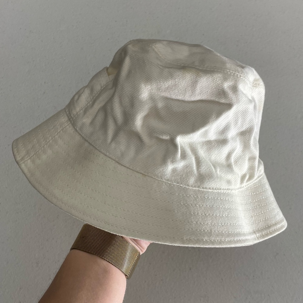 Vintage Peruvian Connection Bucket Hat Buckle White R… - Gem